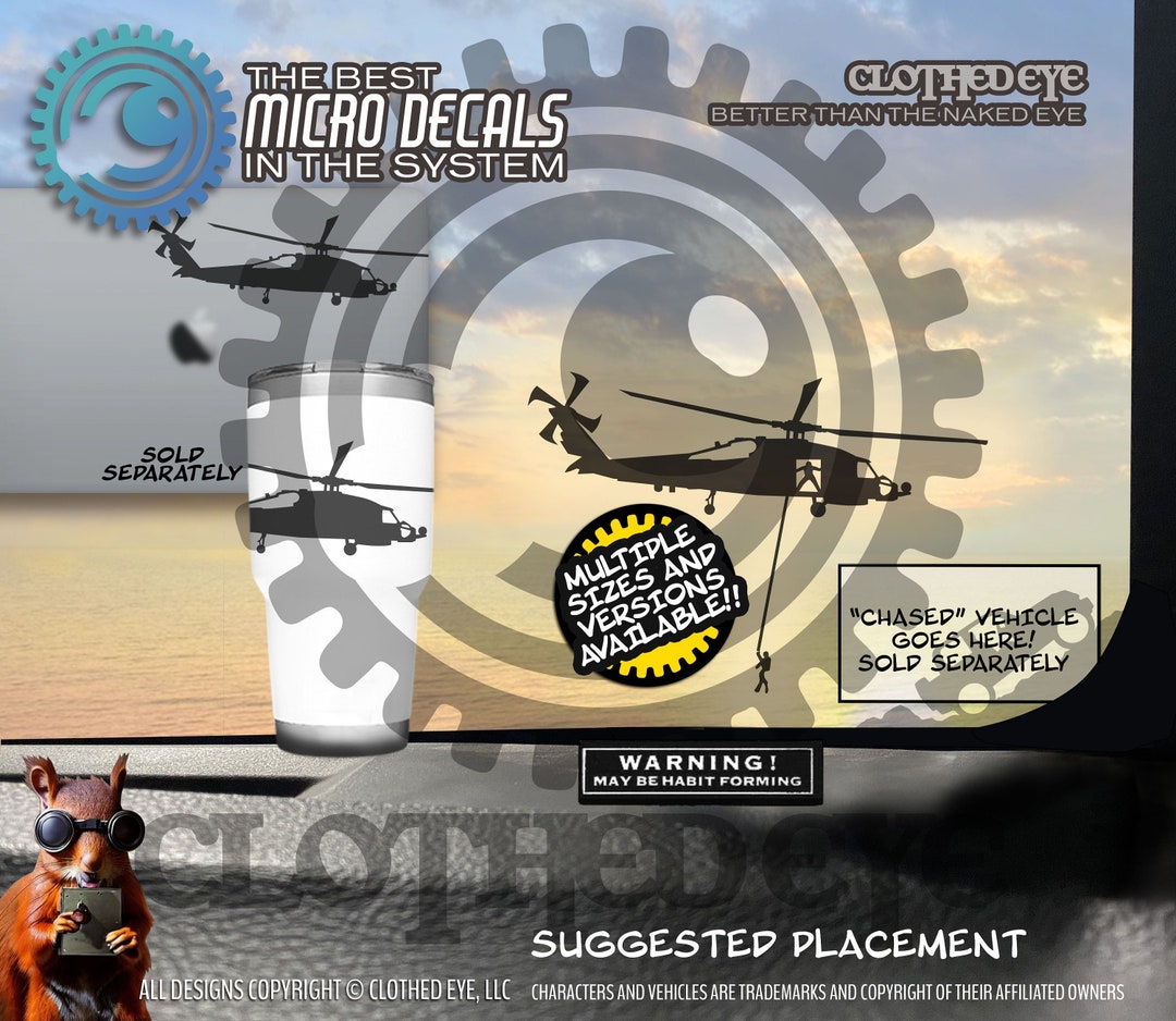 Sikorsky SH-60 Seahawk Helicopter Vinyl Decal- Windshield Easter Egg ...