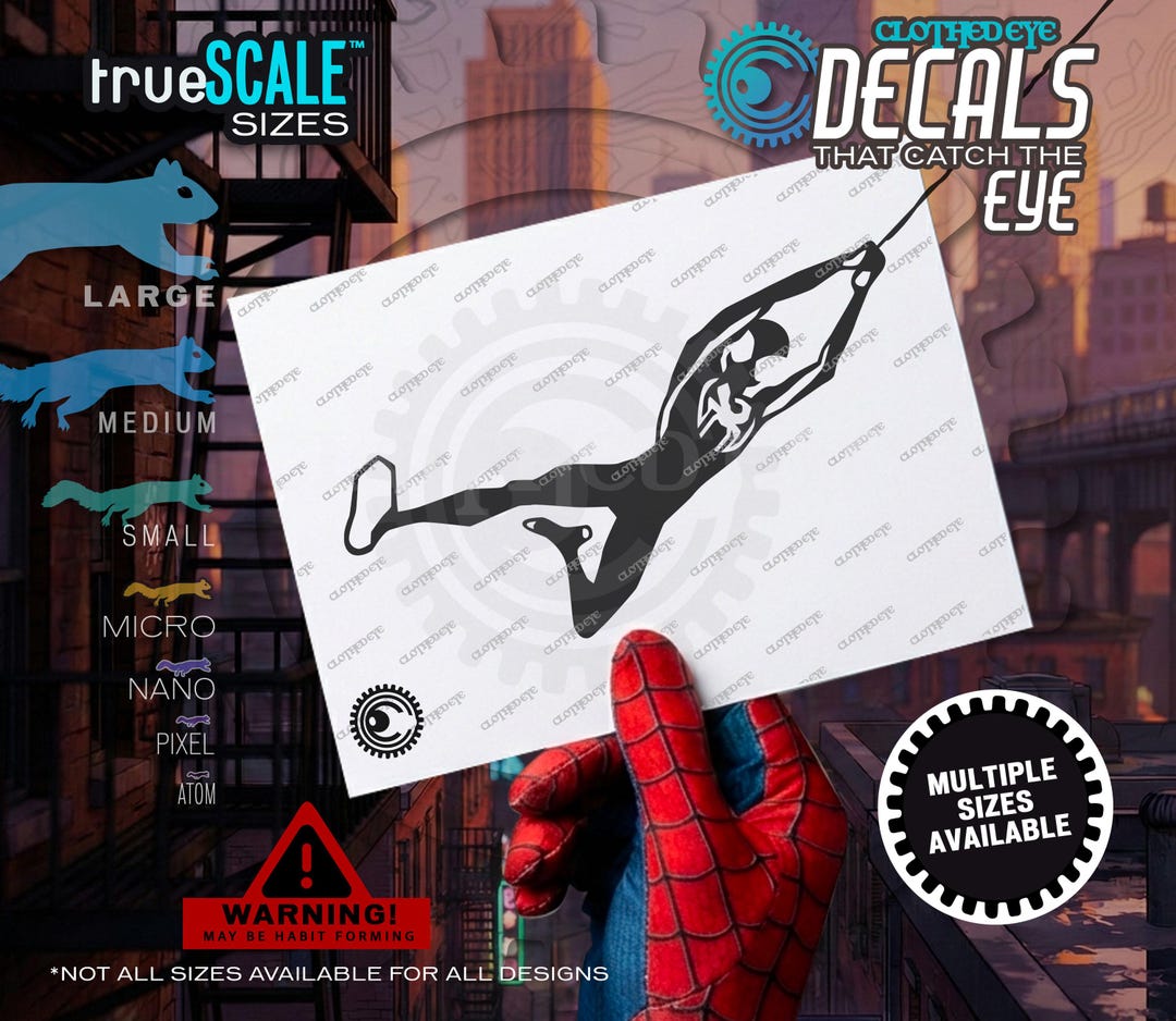 Spider Hero Vinyl Decal - Windshield Easter Egg Chaser Sticker - Etsy