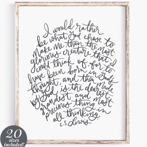 CS Lewis Quote Printable Friendship Quote // Wall Art // - Etsy