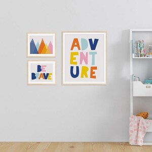 Be Brave Printable Wall Art Sign | Nursery Prints | Scandi Print | Kids ...