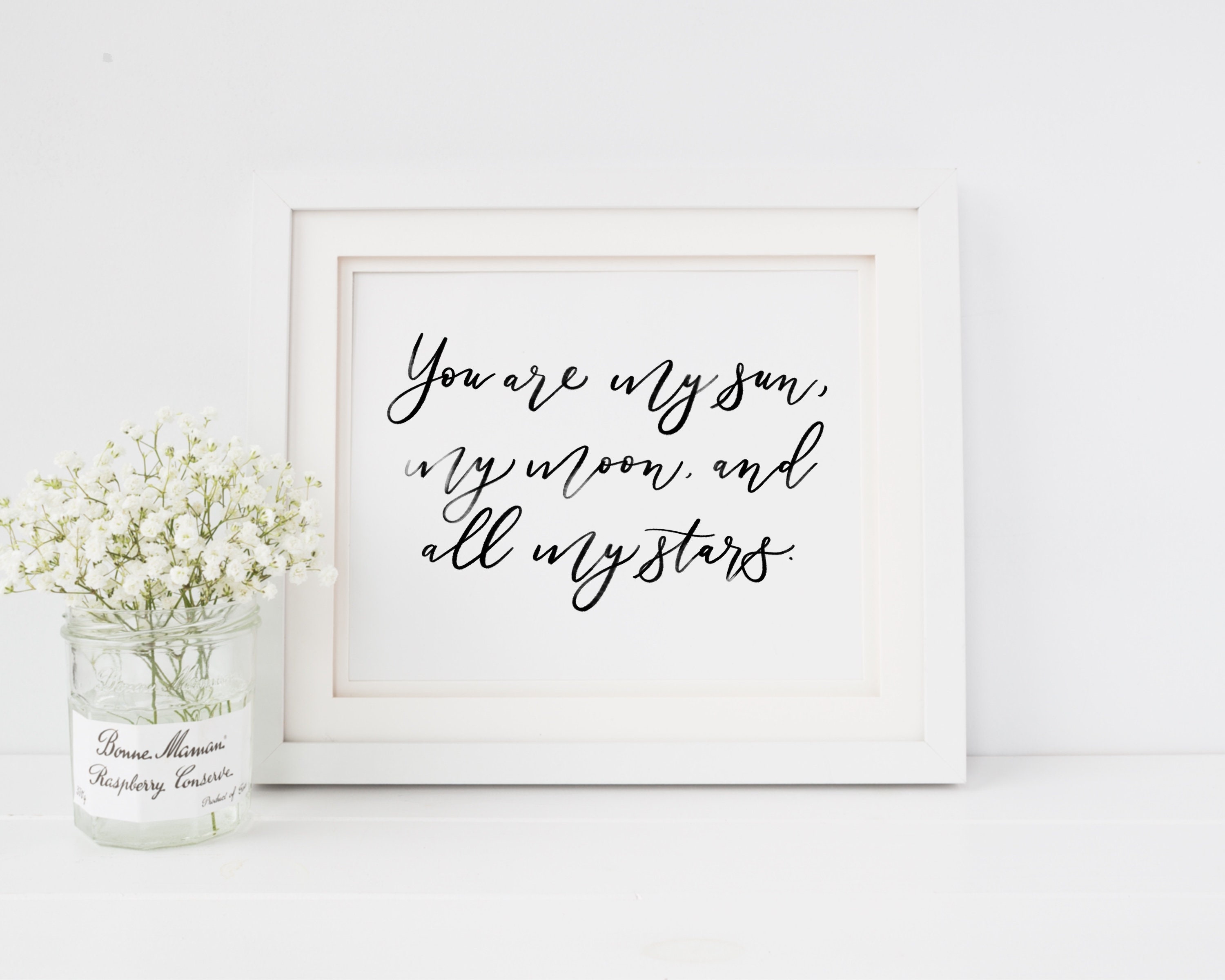 You Are My Sun Moon and All My Stars Printable Wall Art Sign | Above ...