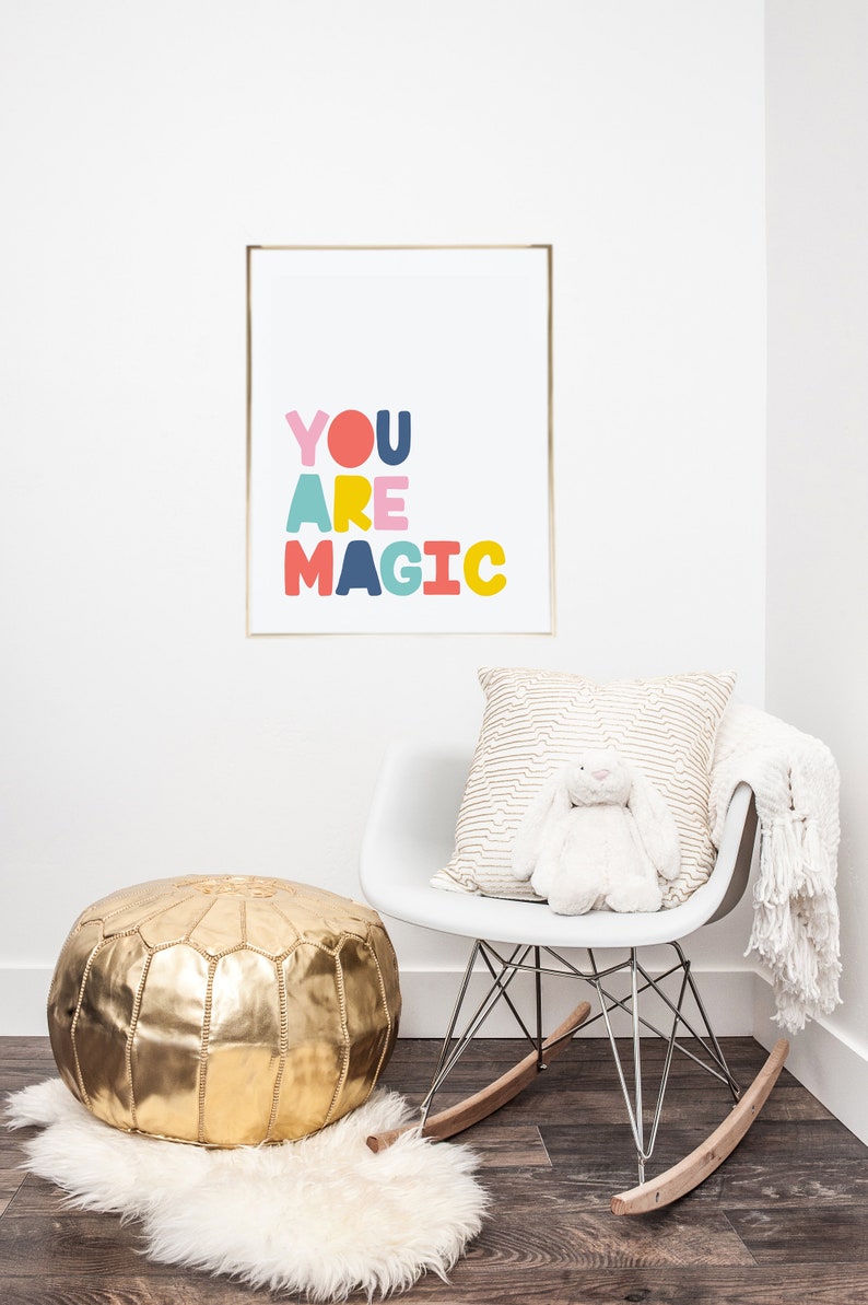 You Are Magic Poster Printable Wall Art Nursery Print Kids - Etsy