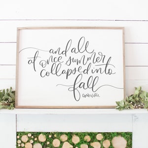 Summer Collapsed Into Fall Printable Wall Art | Fall Print | Farmhouse ...