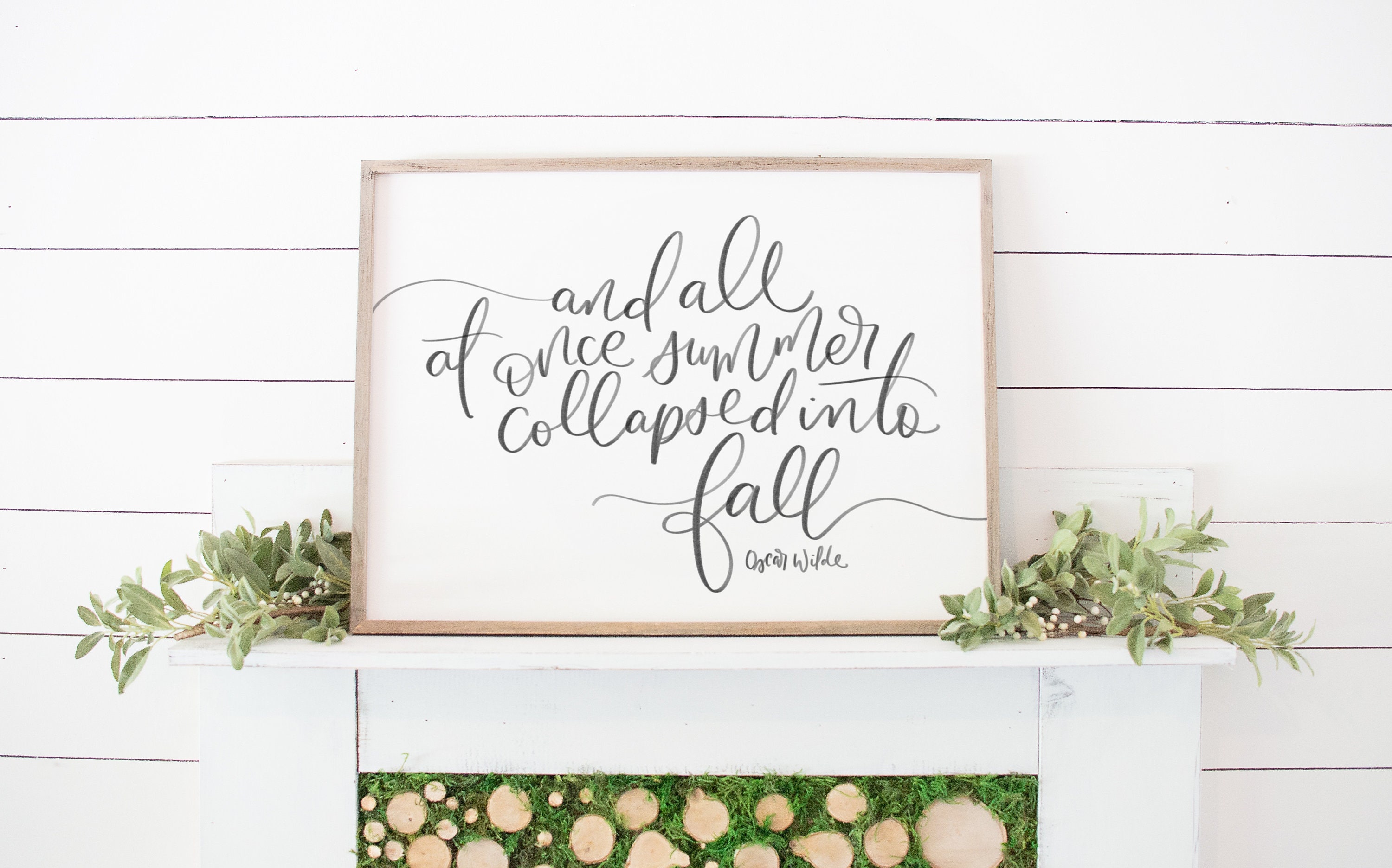 Summer Collapsed Into Fall Printable Wall Art | Fall Print | Farmhouse ...