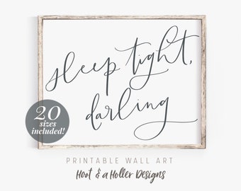 Hello Darling 8x10 Printable Wall Art Instant Download - Etsy