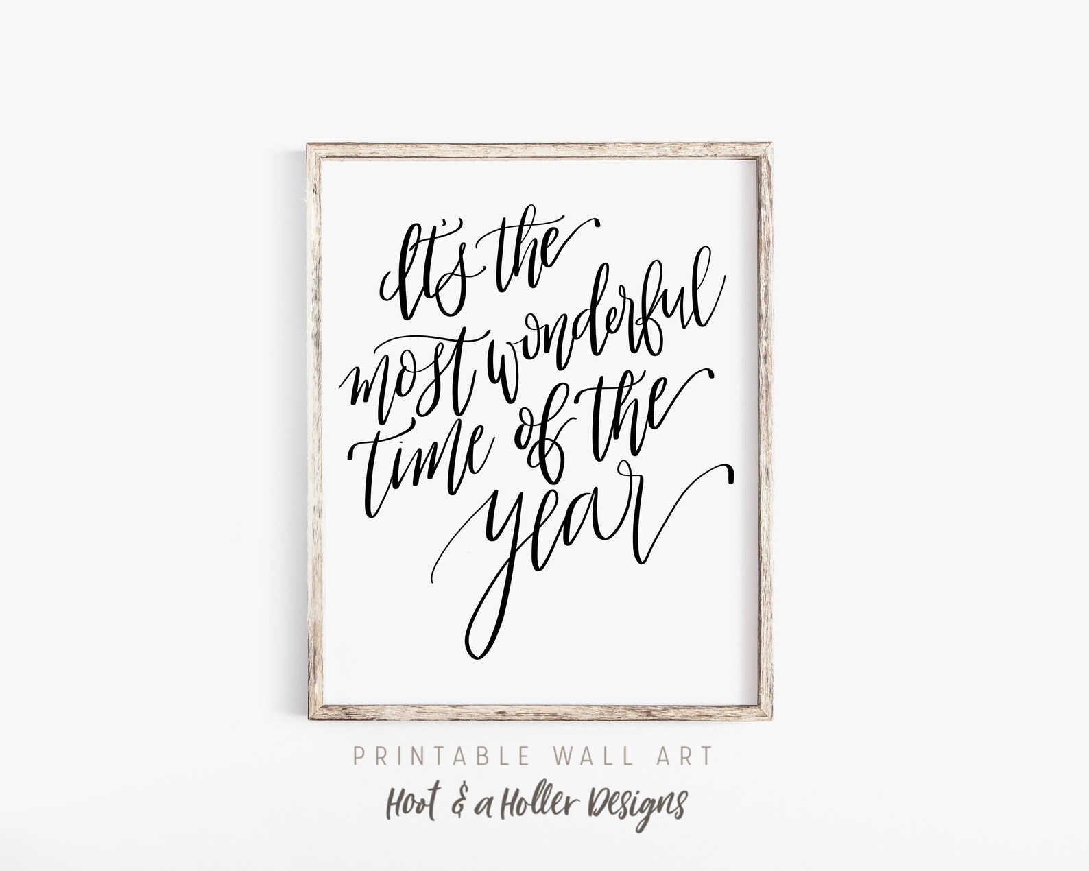 It's the Most Wonderful Time of Fhe Year Printable Wall Art |printable ...