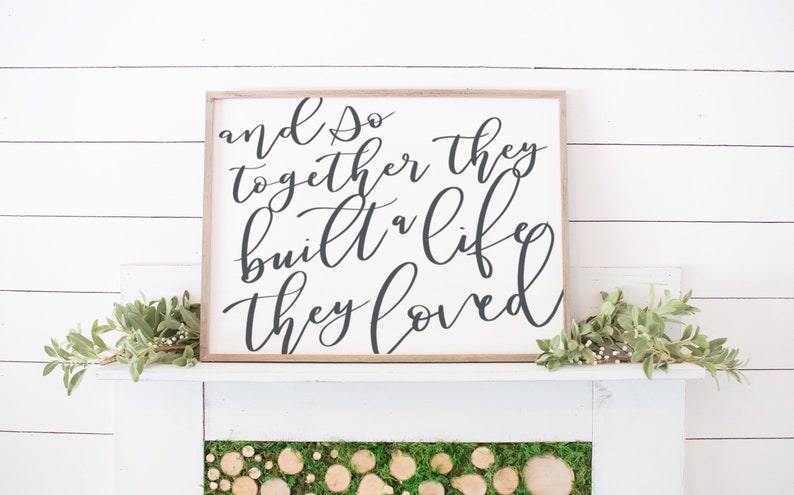 And So Together They Built A Life They Loved Printable Wall | Etsy