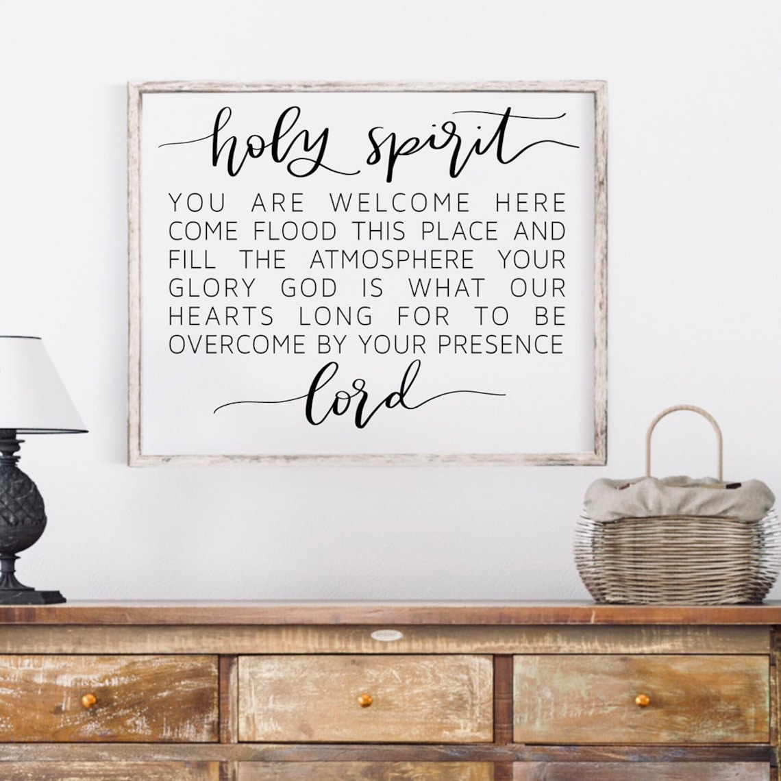 Holy Spirit You Are Welcome Here Printable Wall Art Wall - Etsy