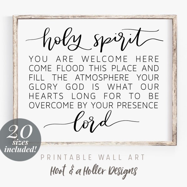Holy Spirit You Are Welcome Here - Etsy