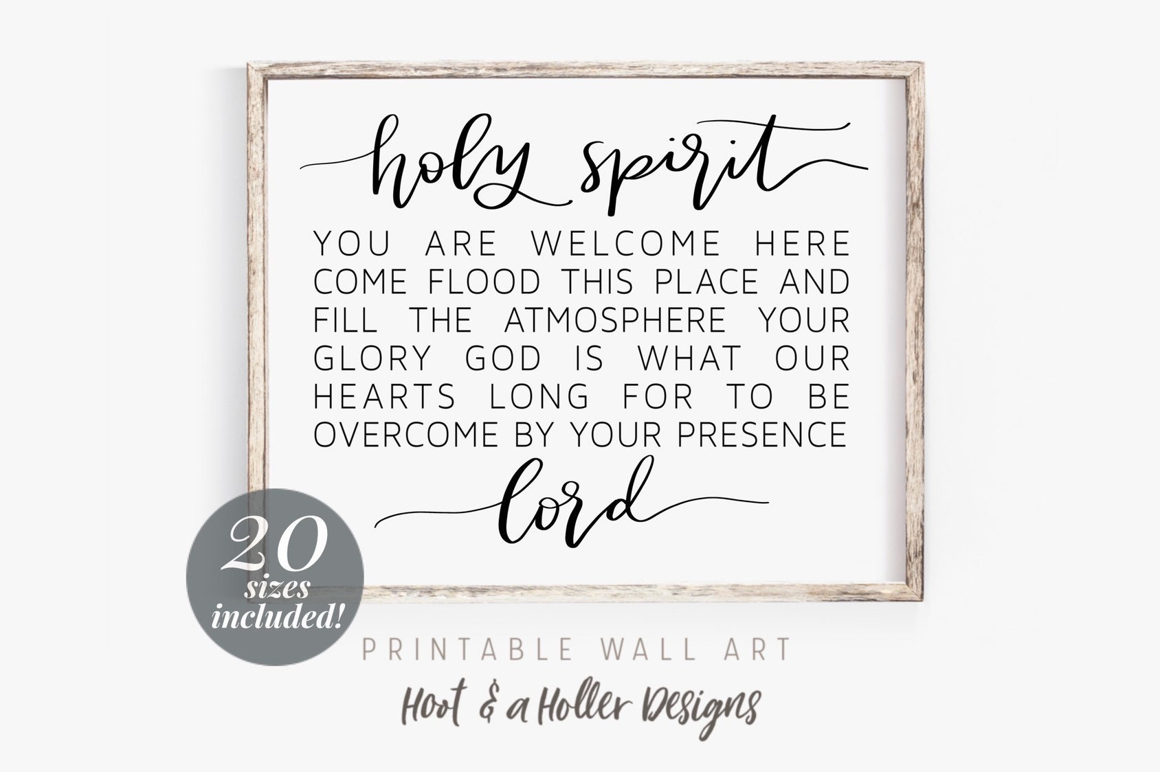 Holy Spirit You Are Welcome Here Printable Wall Art Wall - Etsy