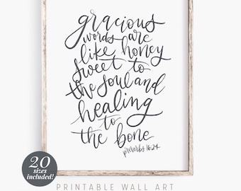 Proverbs 16 24 - Etsy