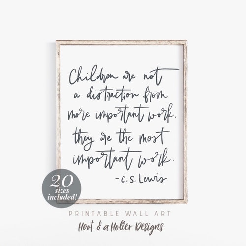 CS Lewis Quote Printable Wall Art Scripture Print Bible | Etsy