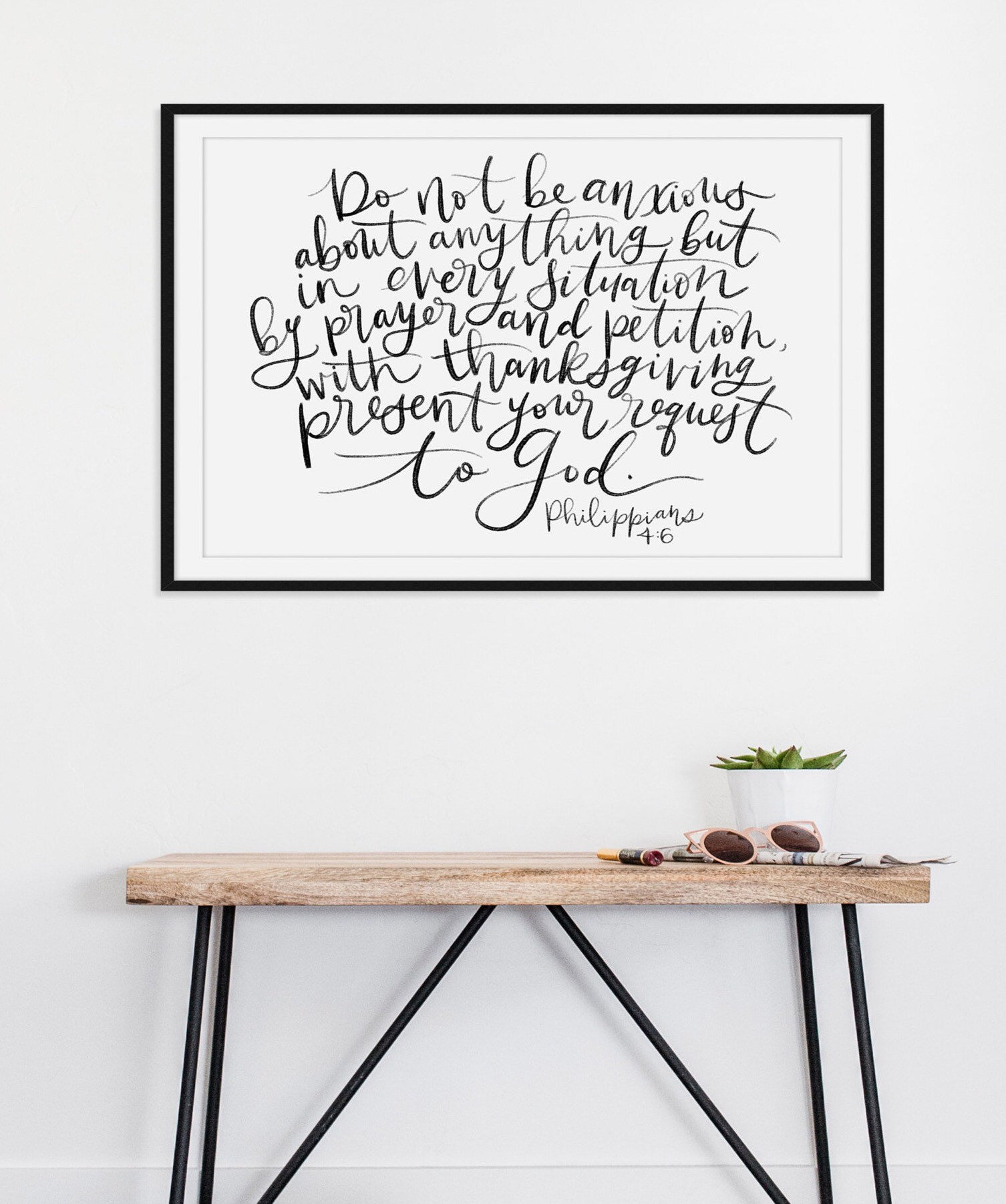 Do Not Be Anxious About Anything Printable Wall Art Scripture ...