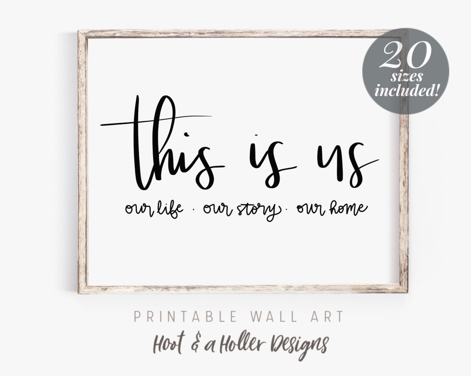 This is Us Printable Wall Art Sign | This is Us Show | Home Decor ...