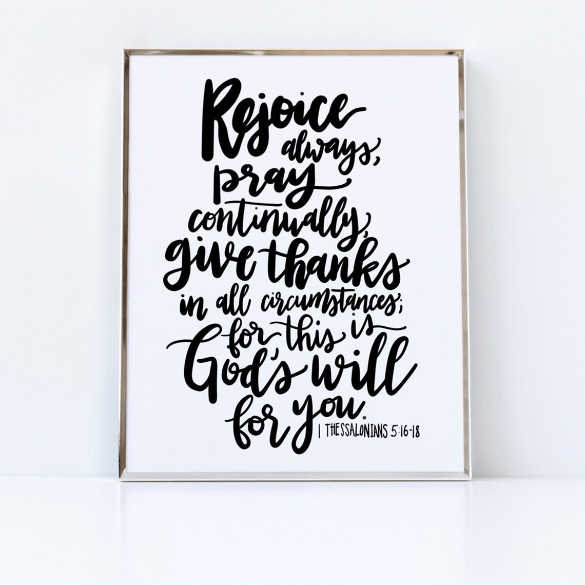 Rejoice Always Pray Continually Printable Wall Art Scripture - Etsy