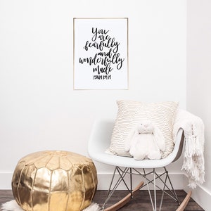 You Are Fearfully and Wonderfully Made Printable Wall Art | Bible Verse ...