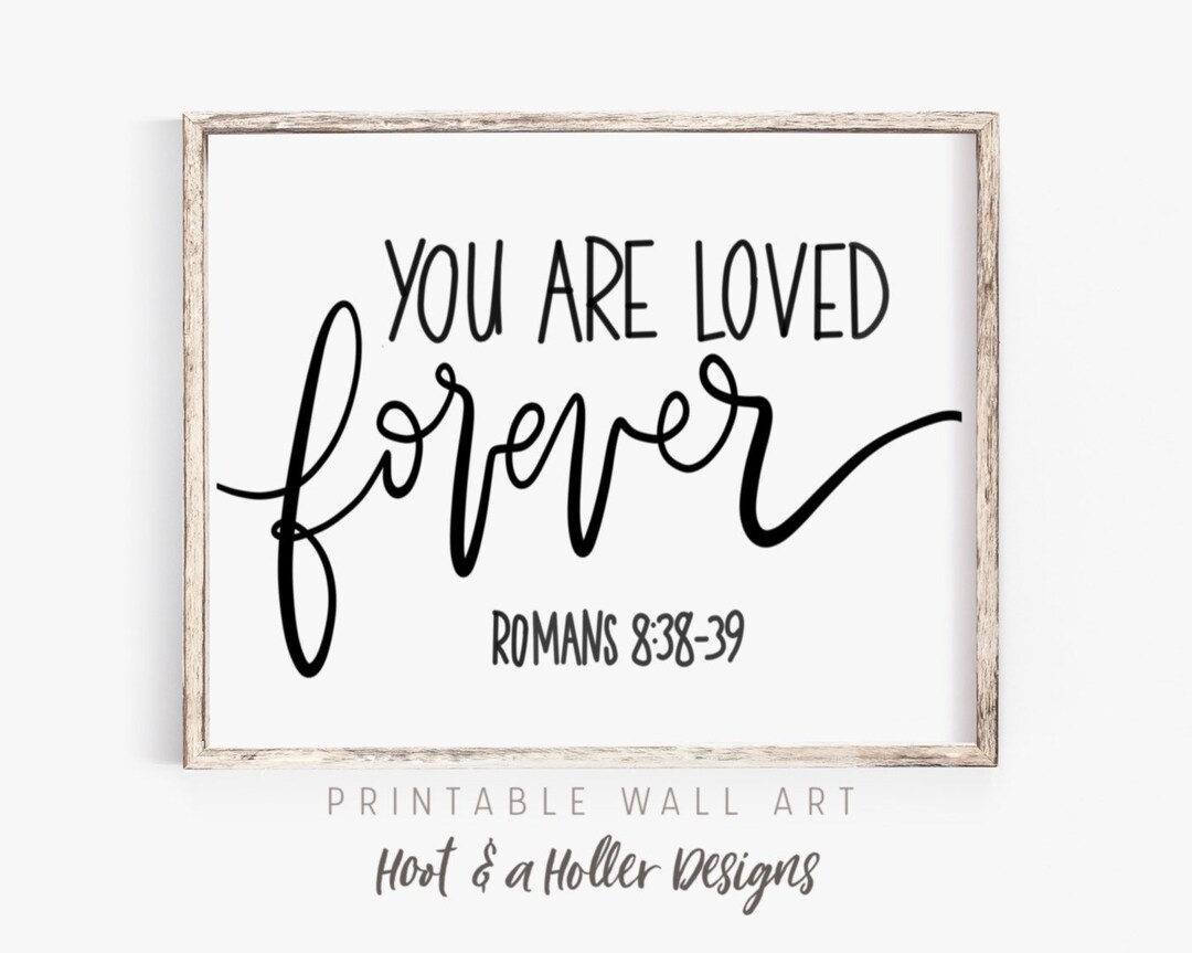 You Are Loved Forever Printable Wall Art | You Are Loved Print | Baby ...