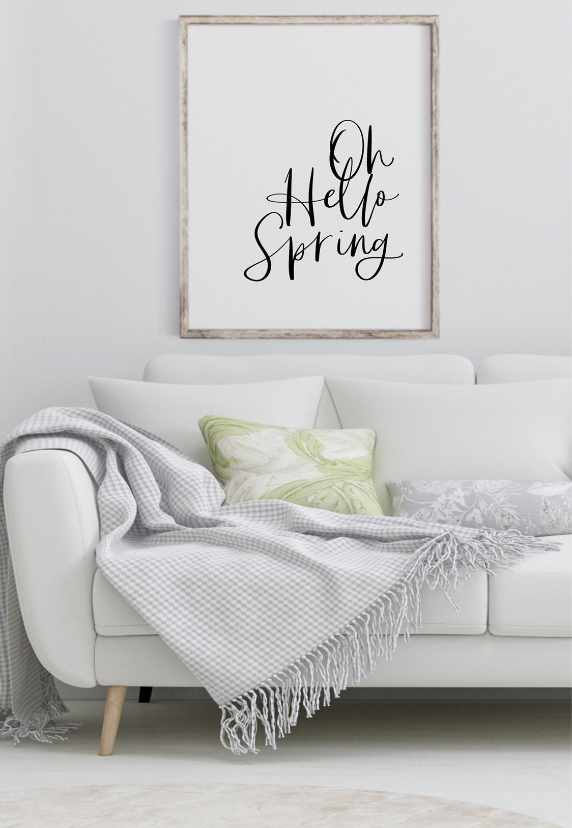 Oh Hello Spring Printable Wall Art Fixer Upper Print | Etsy