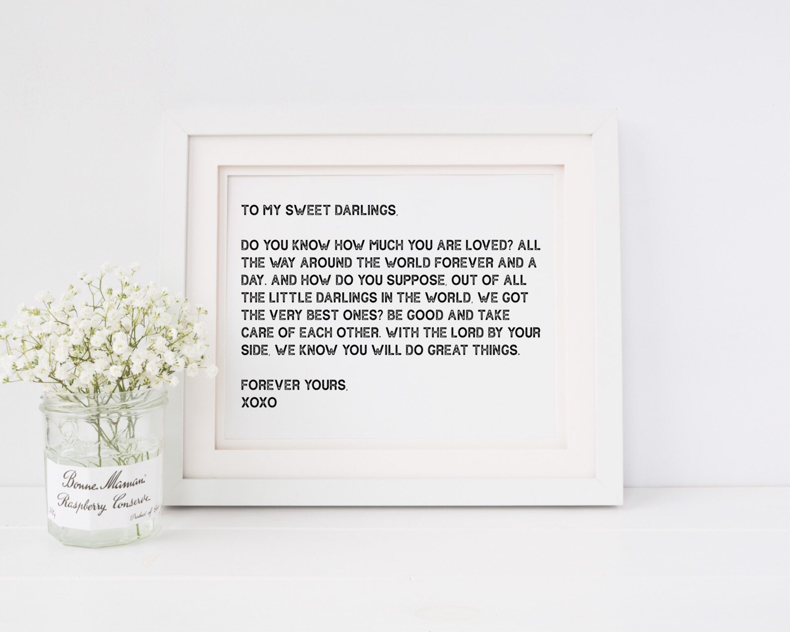 To My Sweet Darlings Printable Wall Art | Nursery Prints | Baby Shower ...