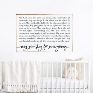 May You Stay Forever Young Printable Wall Art | Bob Dylan Print | Rod ...