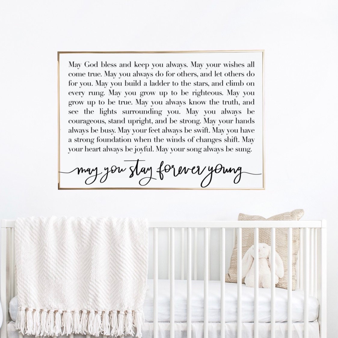 May You Stay Forever Young Printable Wall Art | Bob Dylan Print | Rod ...