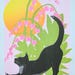 Risograph Print - Bleeding Heart Cat 8.5x11 - Etsy