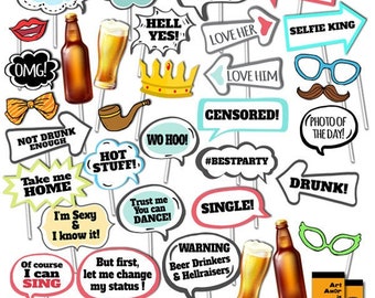 Party Photo Props | Etsy