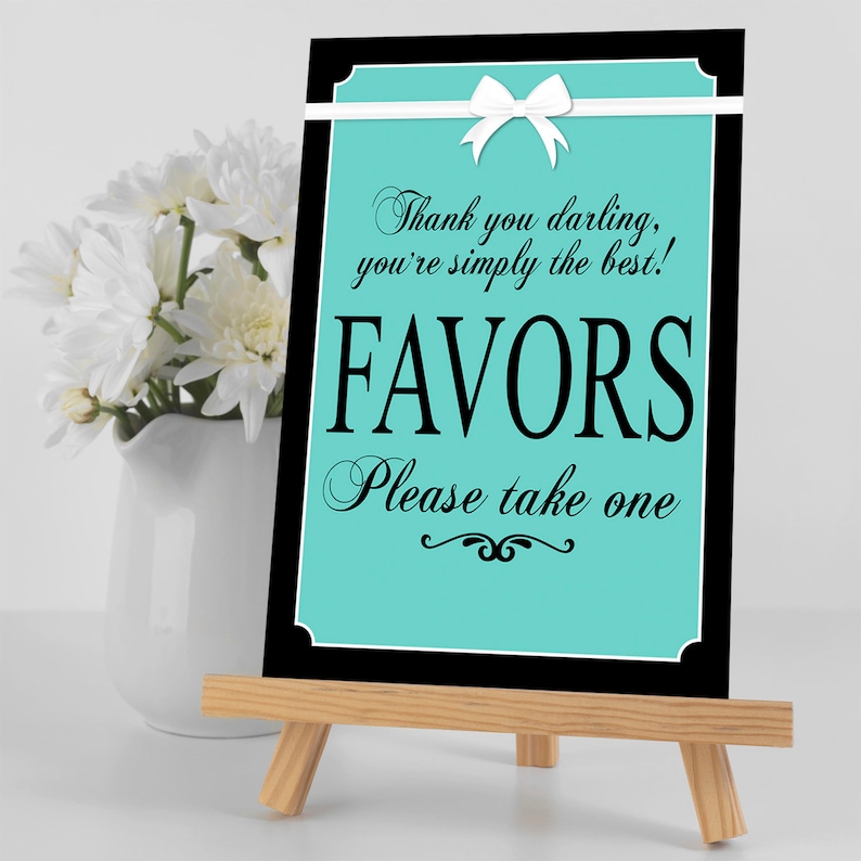 Tiffany's Party Signs Welcome Party Signs Bridal Wedding - Etsy