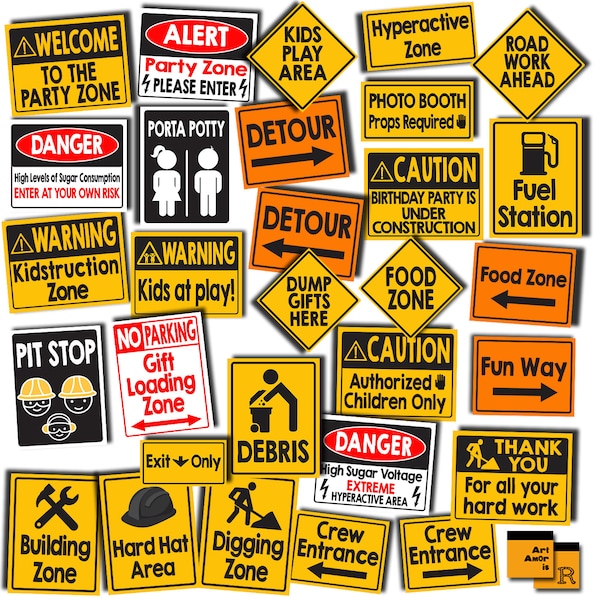 Construction Sign - Etsy