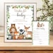Woodland Baby Shower Games Bundle, Woodland Baby Shower Party Signs ...
