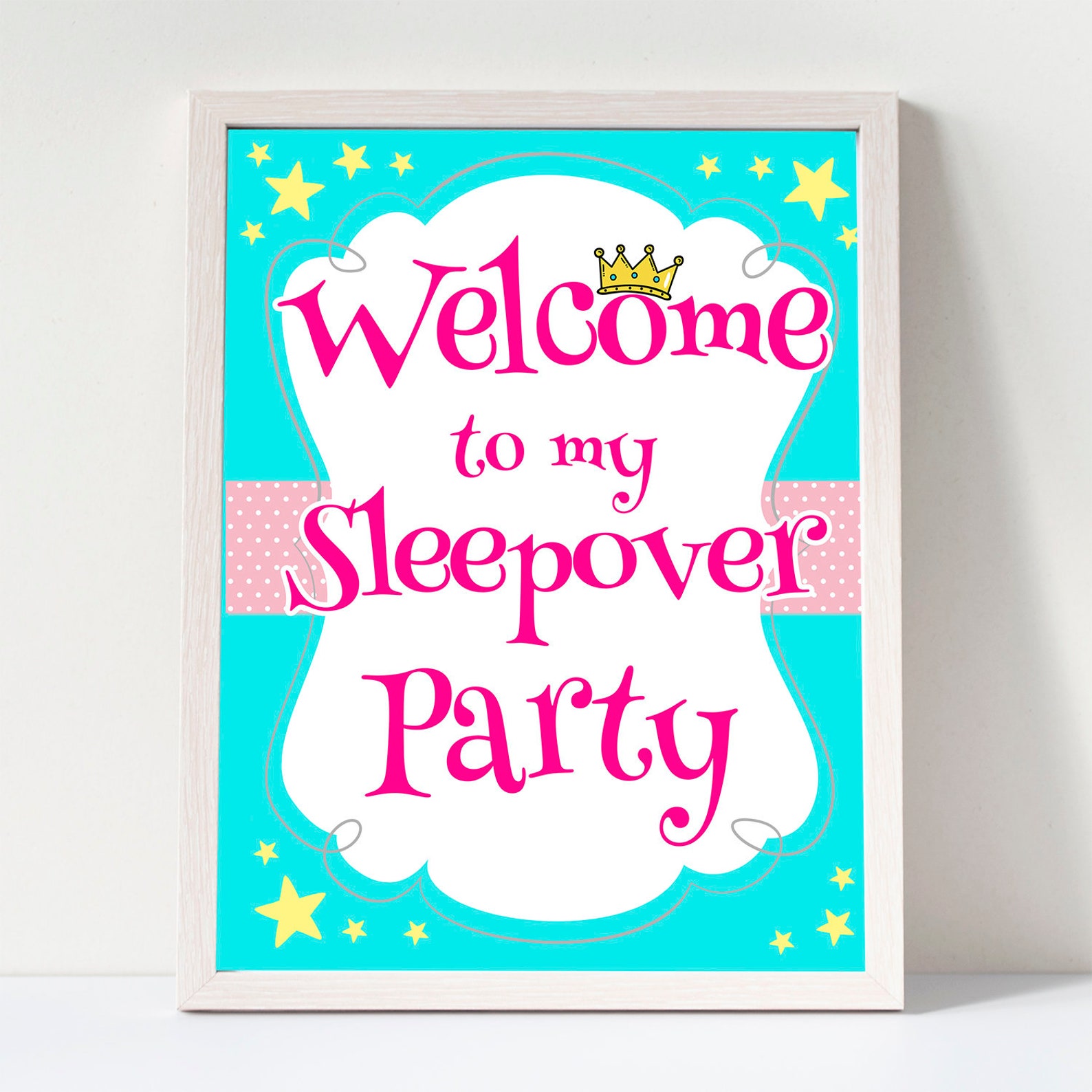 Sleepover Party Signs Pajama Party Slumber Party Birthday - Etsy