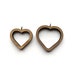 Open Back Wood Pendant Bezel DIY for Resin, Polymer, Etc. Heart Shape ...