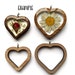 Open Back Wood Pendant Bezel DIY for Resin, Polymer, Etc. Heart Shape ...