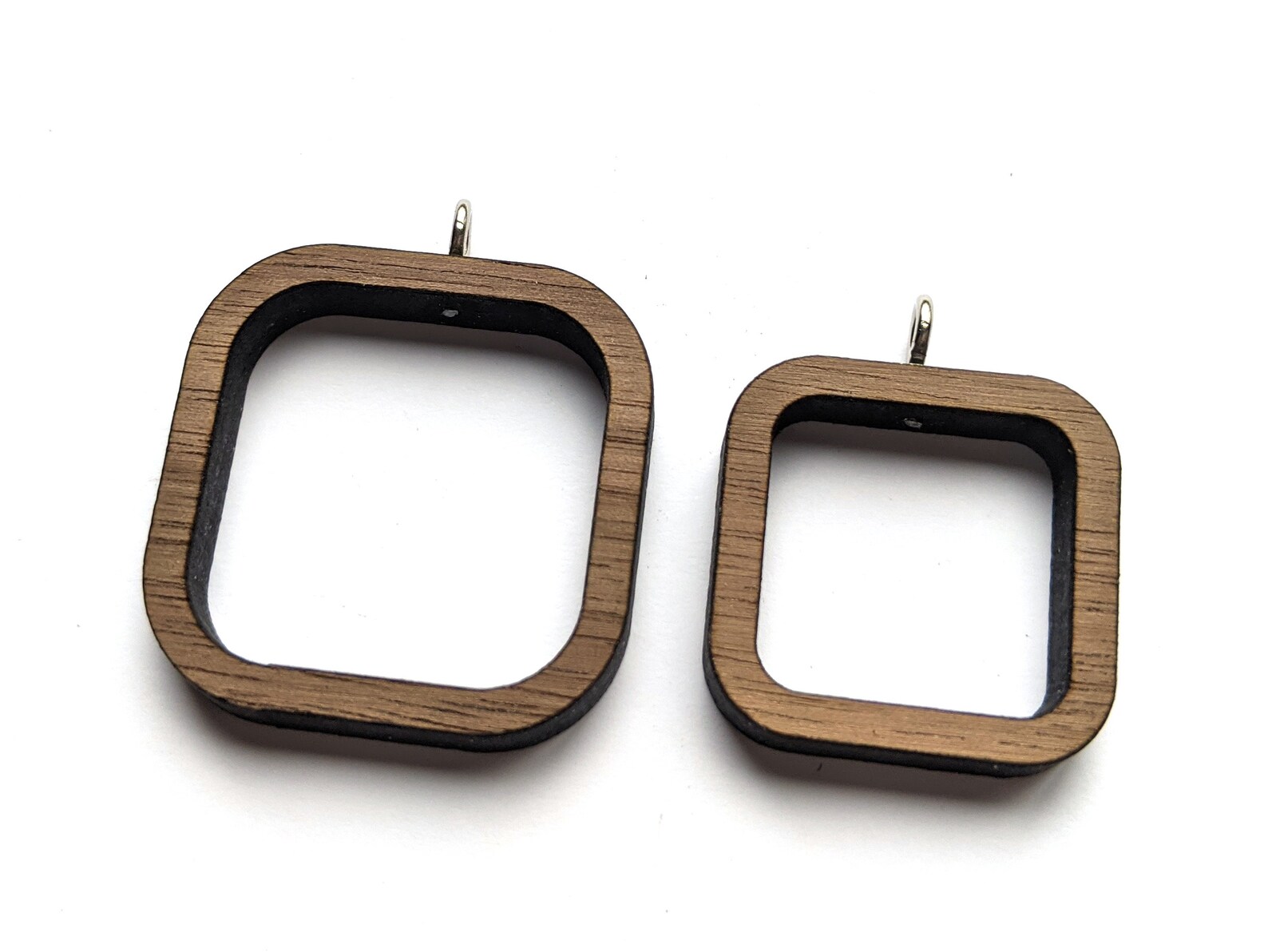 Open Back Wood Pendant Bezel DIY for Resin Polymer Etc. - Etsy