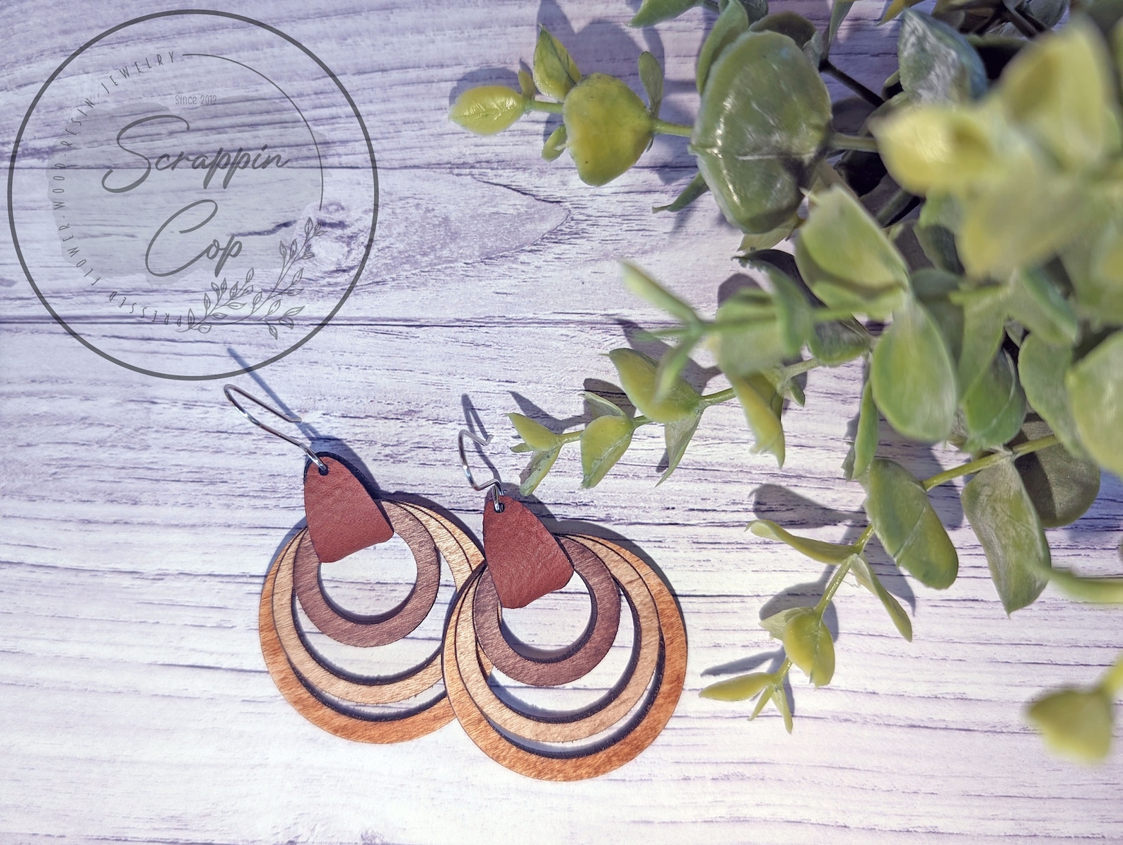 Triple Hoop Earring Laser Cut File: Minimalist SVG (digital Download ...