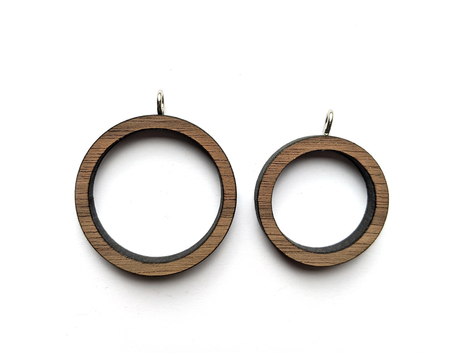 Open Back Wood Pendant Bezel DIY for Resin Polymer Etc. | Etsy