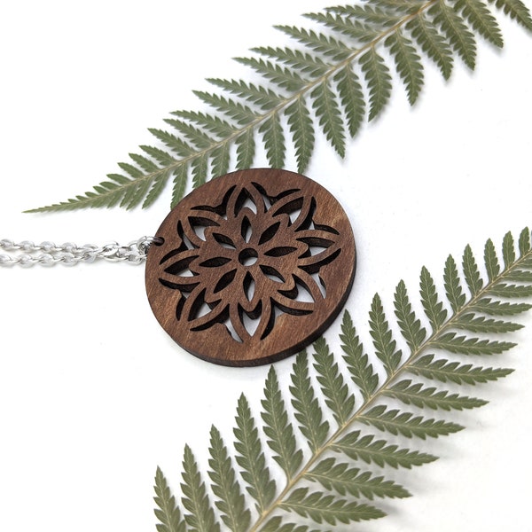 Laser Cut Necklace - Etsy