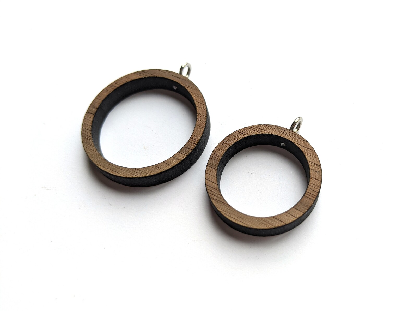 Open Back Wood Pendant Bezel DIY for Resin Polymer Etc. | Etsy