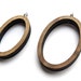 Open Back Wood Pendant Bezel DIY for Resin, Polymer, Etc. Oval Shape ...