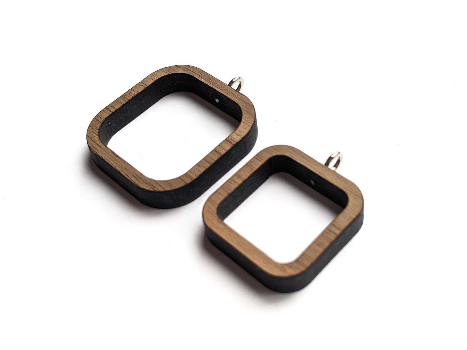 Open Back Wood Pendant Bezel DIY for Resin Polymer Etc. | Etsy