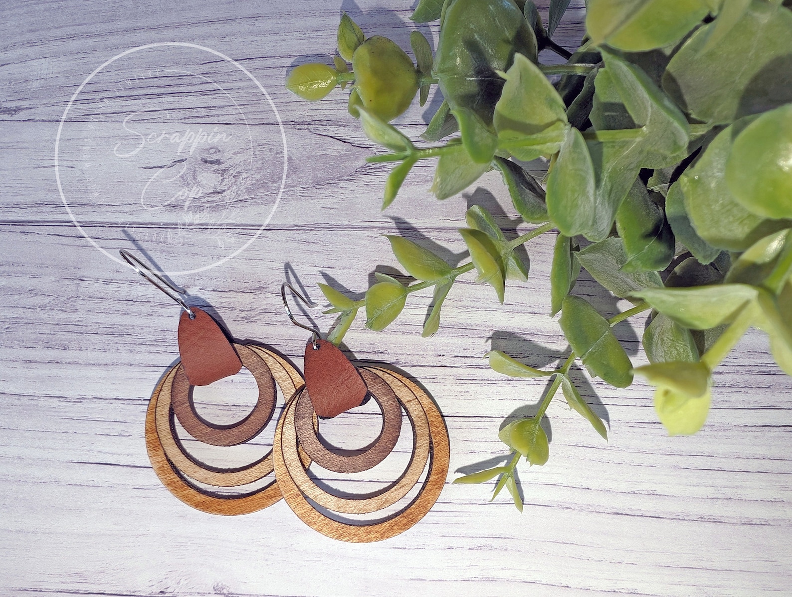 Triple Hoop Earring Laser Cut File: Minimalist SVG (digital Download ...