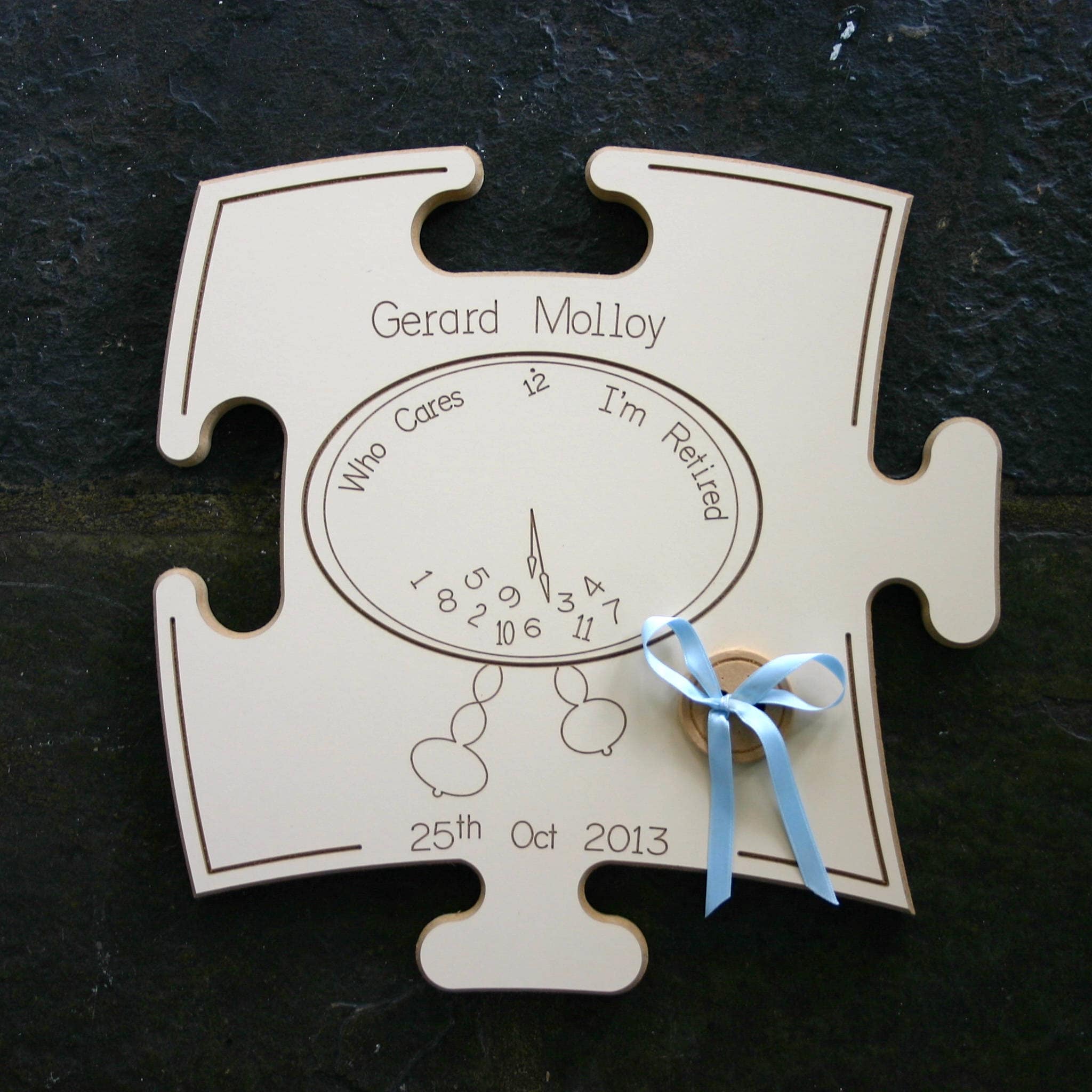 Retirement Gift - Puzzle Board - Personalised - Etsy