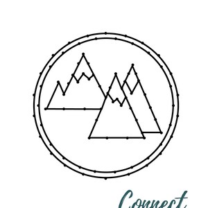 Mountain String Art Template Pattern Crafting Design - Etsy