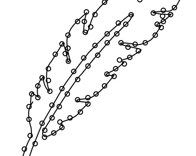 Feather String Art Template Pattern Crafting Design - Etsy