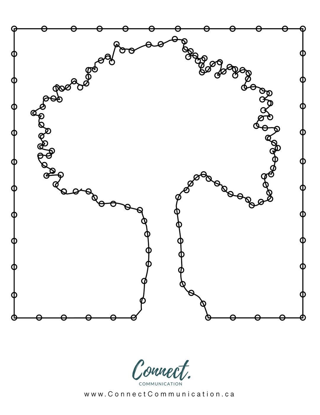 Tree String Art Template - Tree Pattern - Crafting - Design - DIY ...