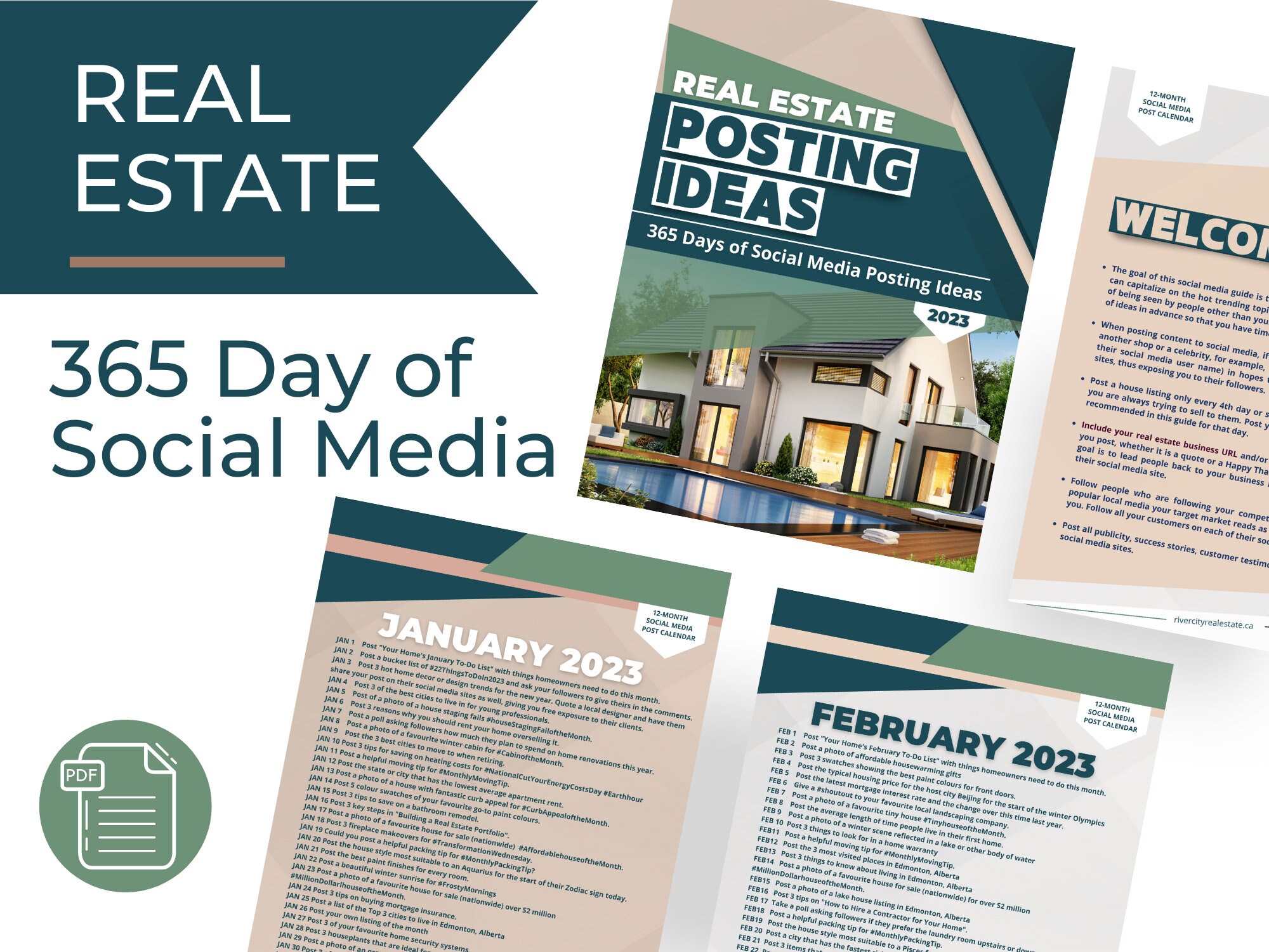 365 Days of Social Media Posting Ideas - REAL ESTATE - REALTOR ...