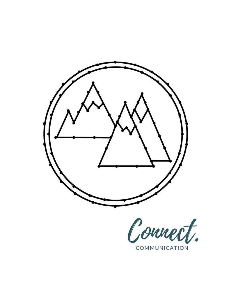 Mountain String Art Template Pattern Crafting Design - Etsy