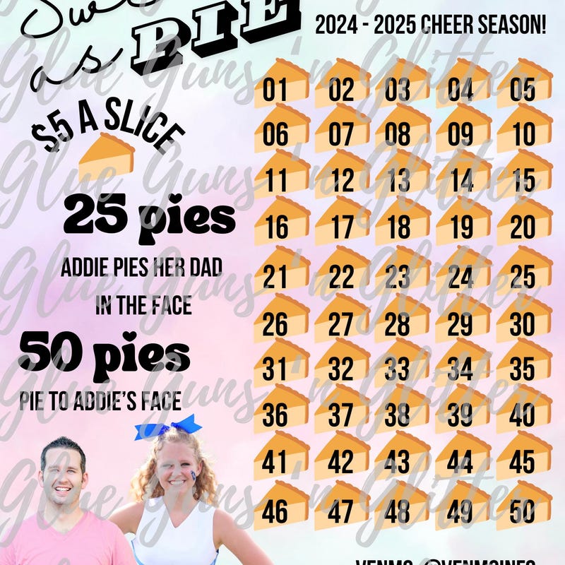 Pie in the Face Flyer - Etsy
