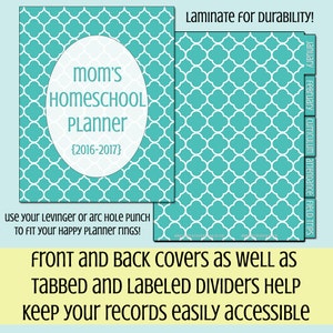 UNDATED Homeschool Planner Printable in Classic or Large HAPPY PLANNER ...