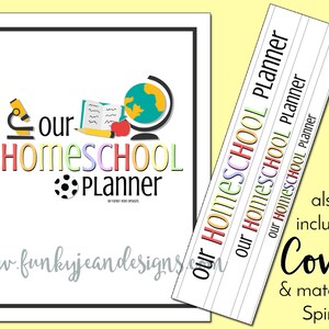 Rainbow Themed Homeschool Planner (letter Size - Will Fit Large Happy ...